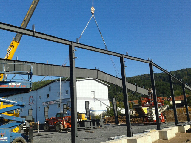 Neue Produktionshalle für die Vulcanic Triatherm GmbH